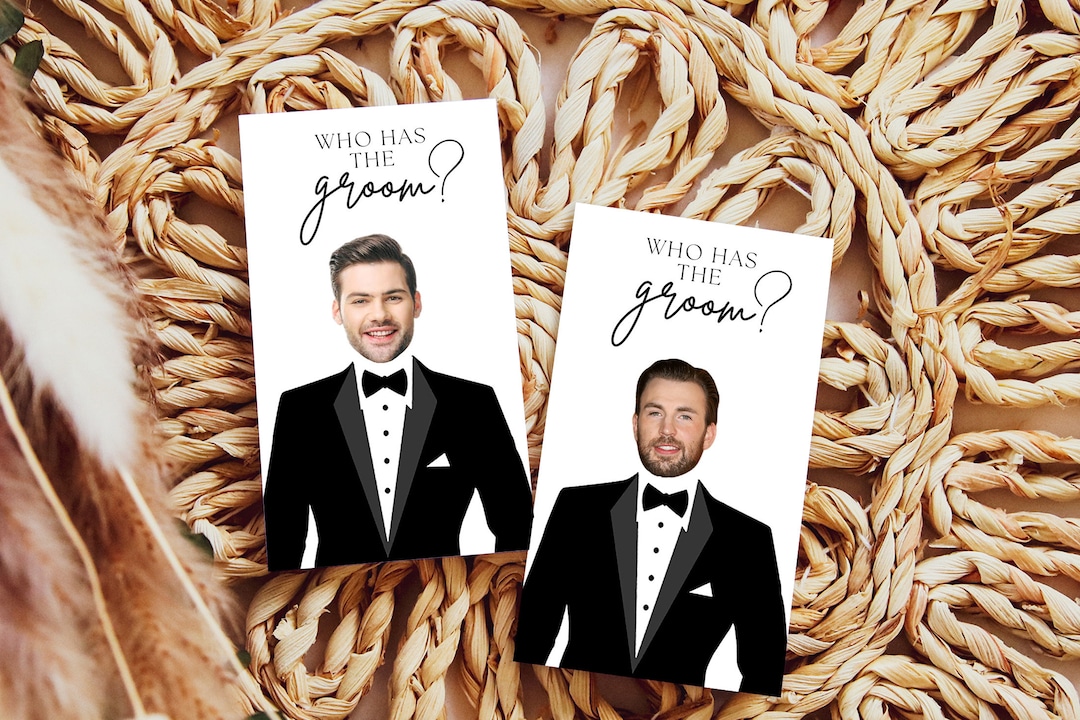 Who Has the Groom Bridal Shower Game, Personalized Who Has the Groom ...