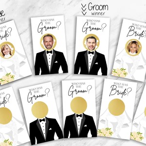Who Has the Bride and Groom Bridal Shower Game, Who Has the Bride and ...