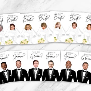 Printed, Who Has the Bride and Groom Bridal Shower Game, Bridal Shower ...