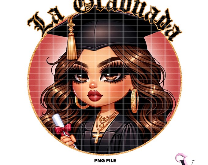 Para Mi Familia Chicano Png, Graduation Chibi Style Png, Educated ...