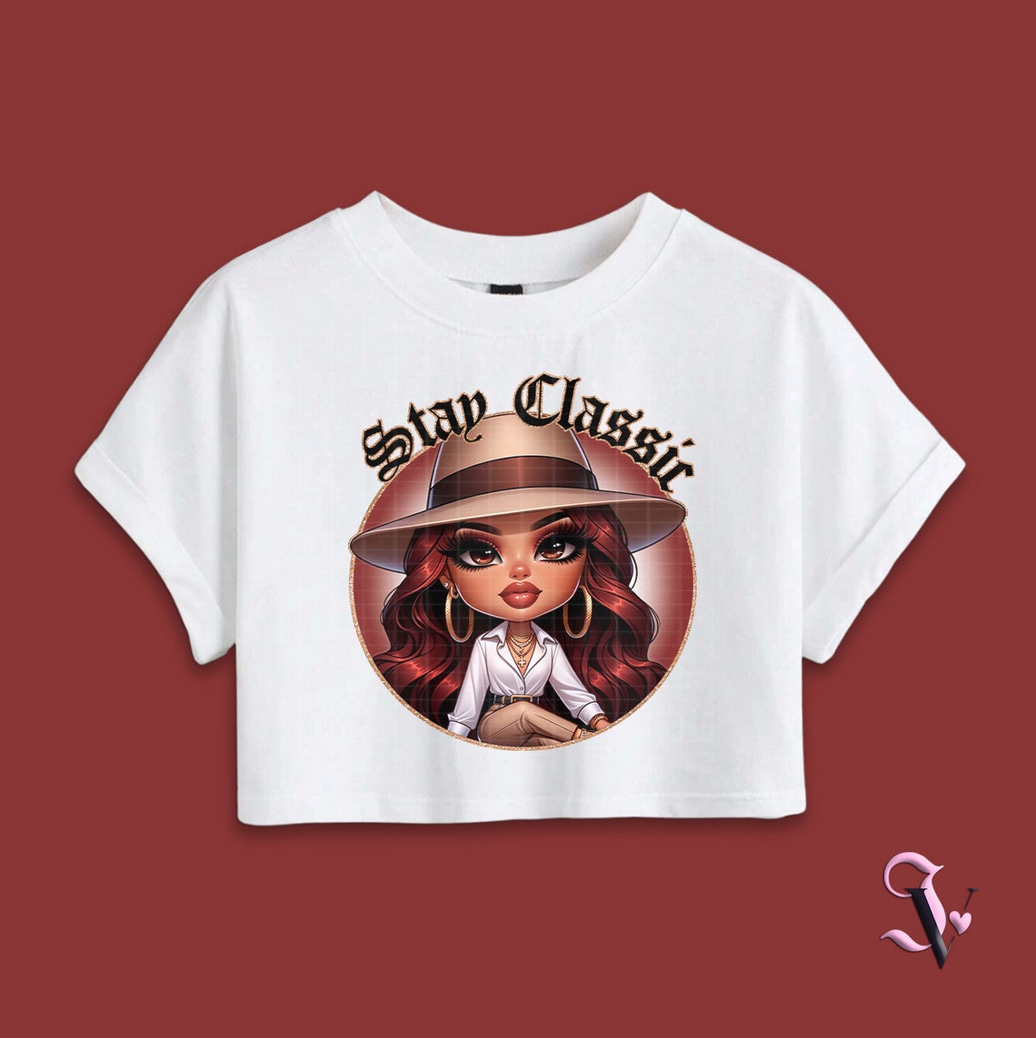 Stay Classic Chicana Old School Chola Chibi Style Latina Sayings Shirt ...