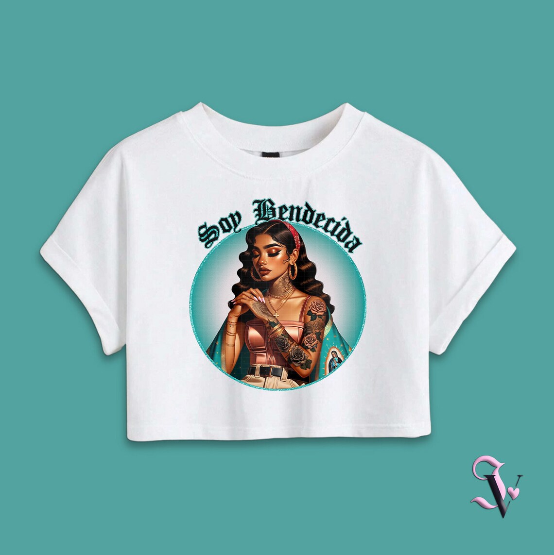 Soy Bendecida Virgen De Guadalupe Chicana Chola Latina Mother's Day ...