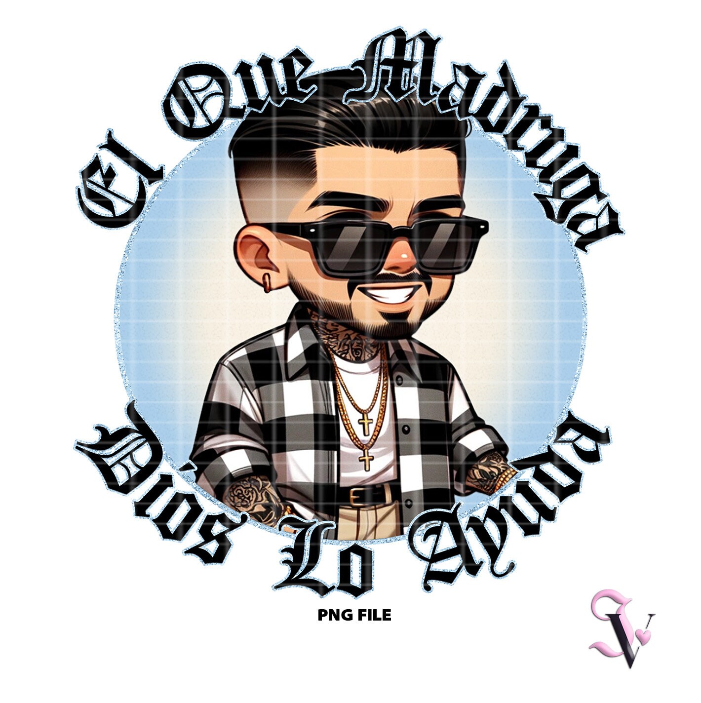 Latino Dad Sayings Bundle Chicano Dad Chibi Style Father's Day Shirt ...