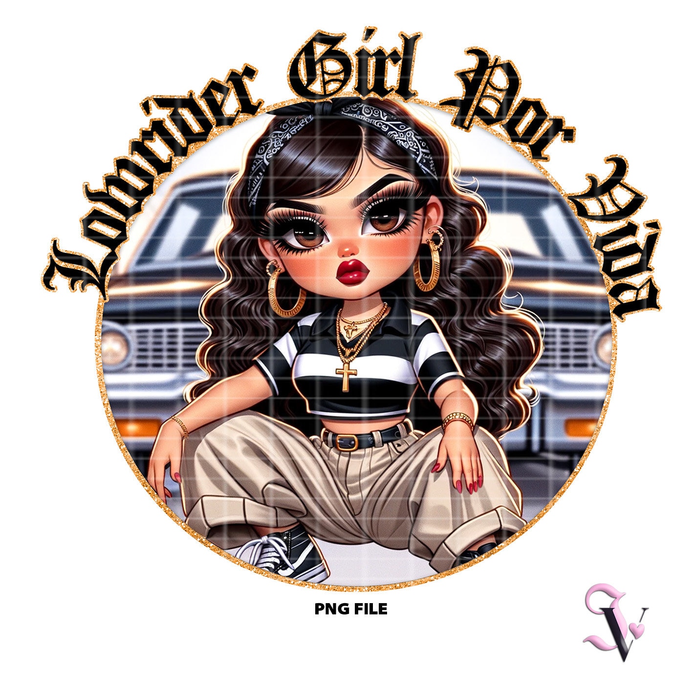 Lowrider Girls Drawings