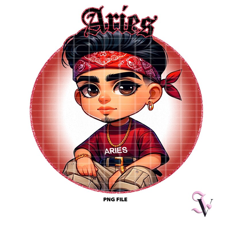 Chicano Zodiac Bundle Chicano Chibi Style Latino Shirt PNG for DTF ...