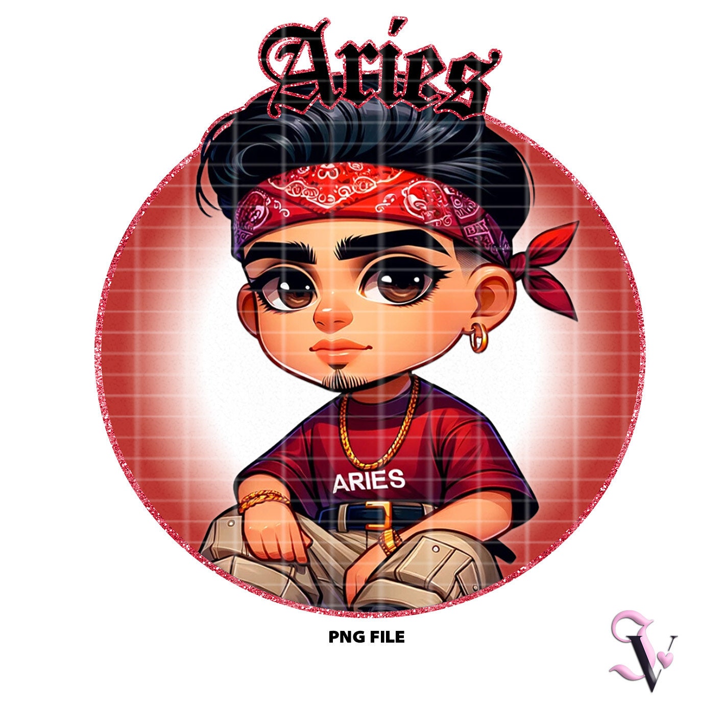 Chicano Zodiac Bundle Chicano Chibi Style Latino Shirt PNG for DTF ...