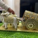 Meenakari Wooden Bullock Cart With Double Bull/ Wooden Showpiece Home ...