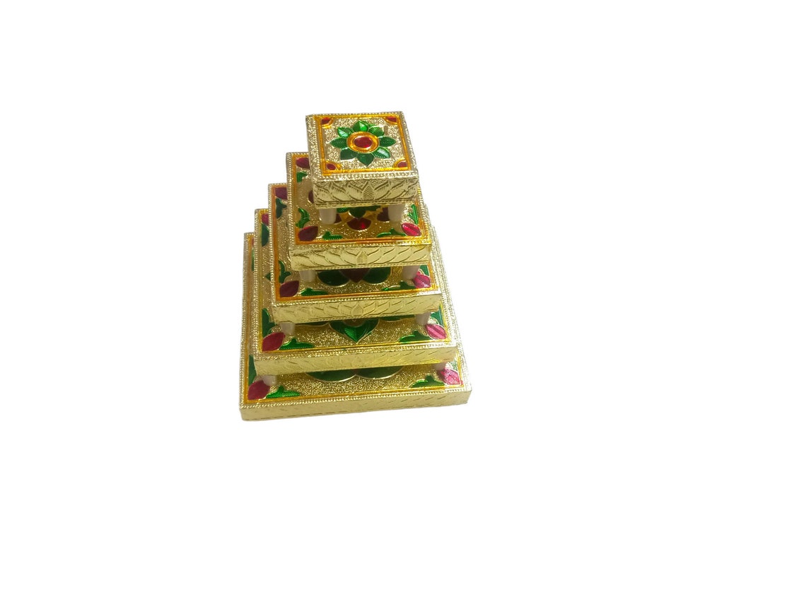 Wooden Pooja Chowki for God. Wooden All Purpose Chowki/wooden Bajoth ...