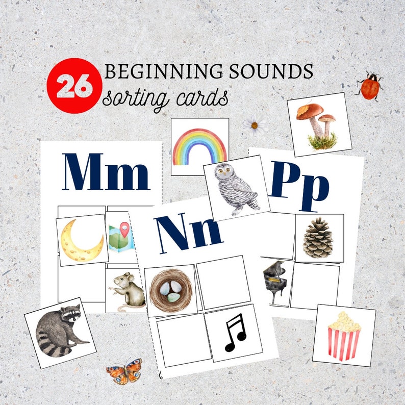 ABC Flash Cards|phonics Printable Activity|alphabet Matching Preschool ...