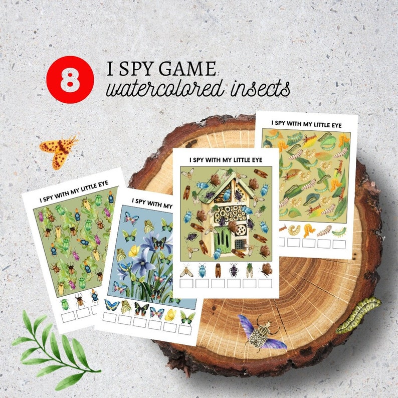 Insect I Spy Printable|insect Learning|mini Beasts Printable|busy ...