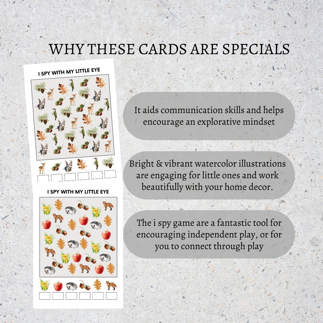 Fall I Spy Game for Toddler|i Spy Printable Activities|fall Autumn ...