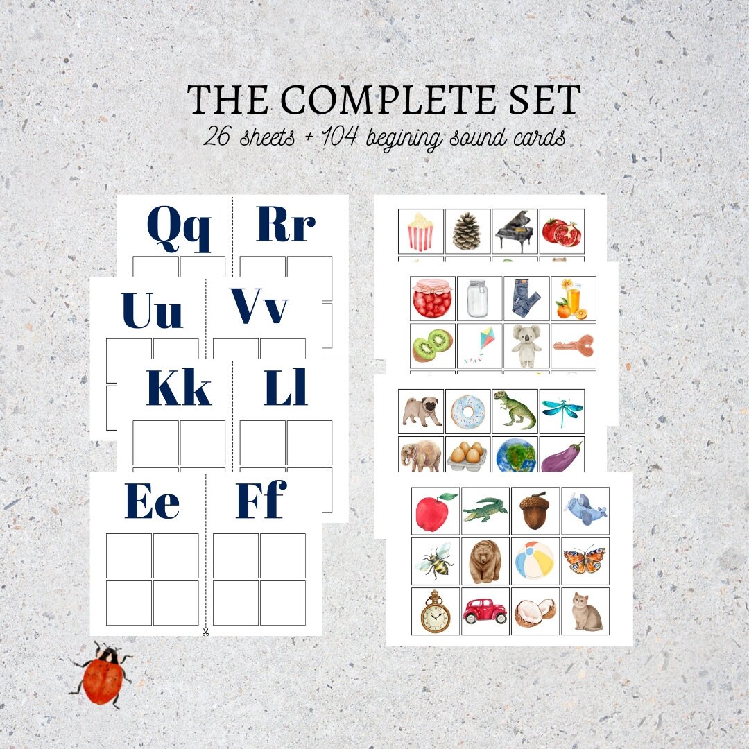 ABC Flash Cards|phonics Printable Activity|alphabet Matching Preschool ...