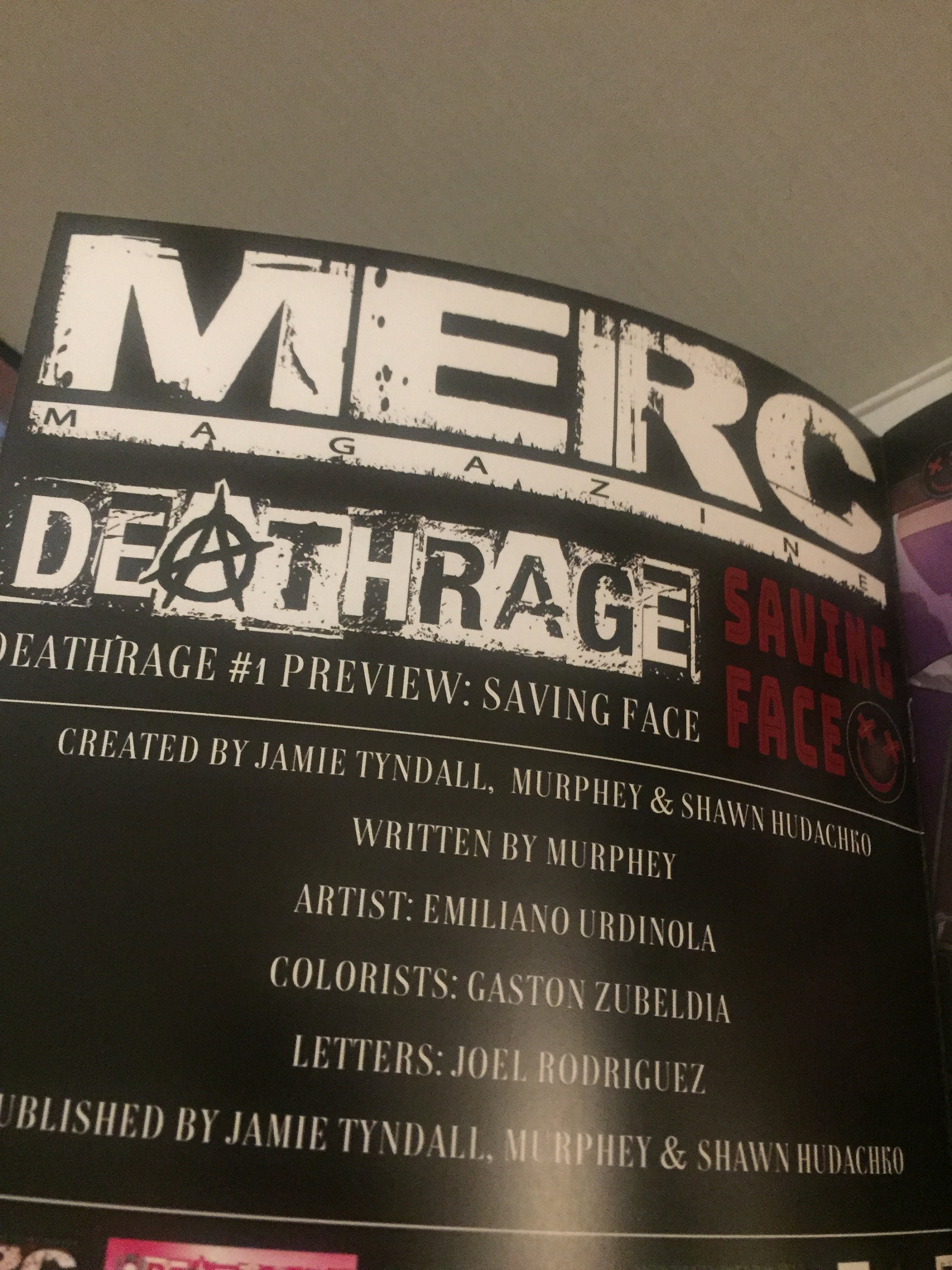 2021 Merc Magazine Deathrage Jamie Tyndall Candy Foil Variant #1 - Etsy