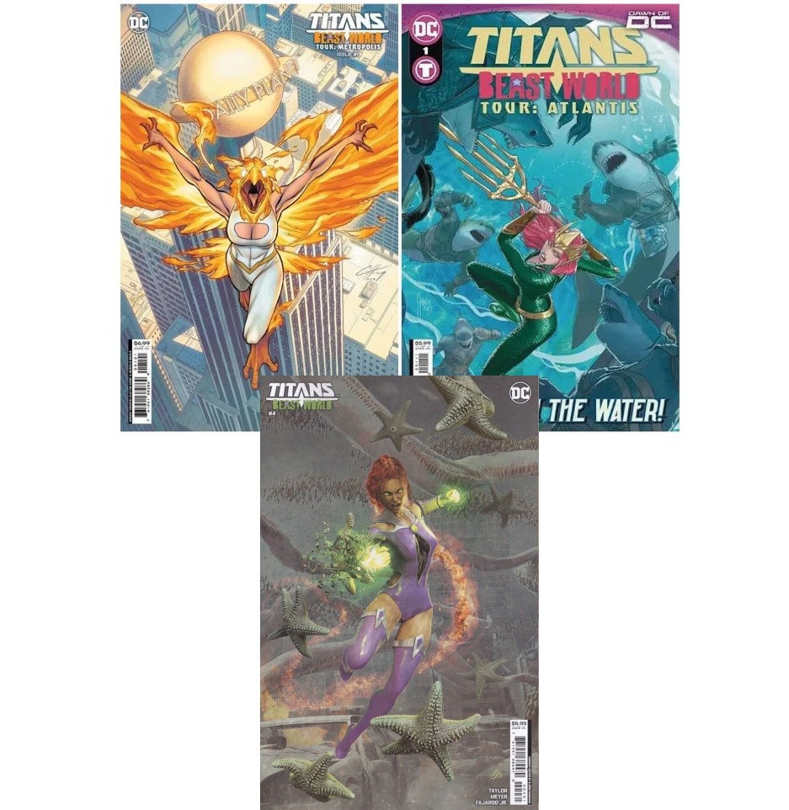 2023 DC Comics Titans Beastworld Tour: Metropolis & Atlantis #1 and ...