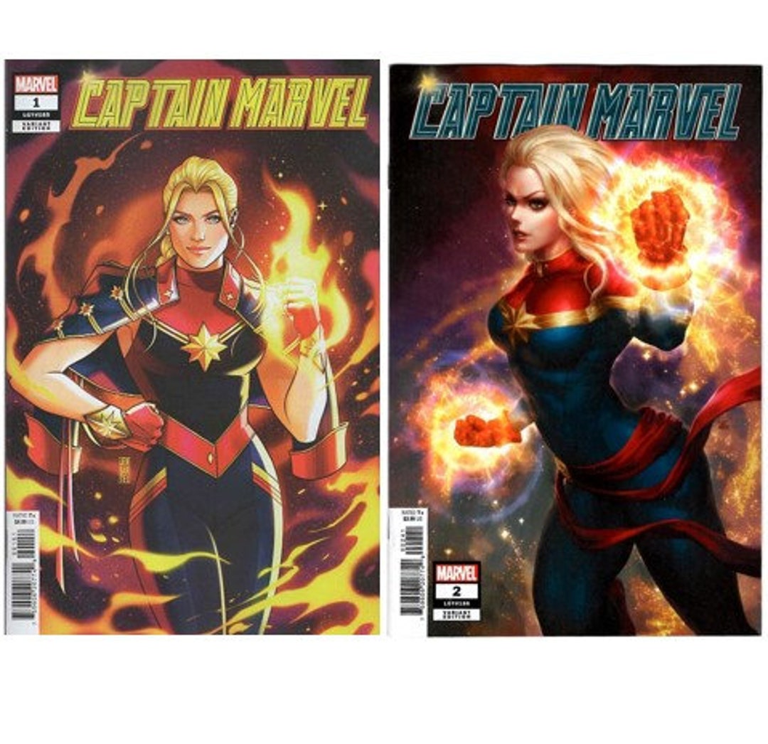 2023 Marvel Comics Captain Marvel Jen Bartel Variant 1 & Kendrick Lim ...