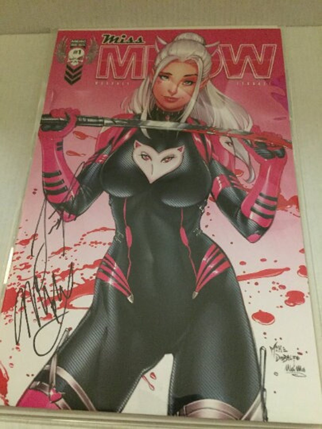 2021 Comic Connection Exclusive Miss Meow #1 Signed by Creators Jamie ...