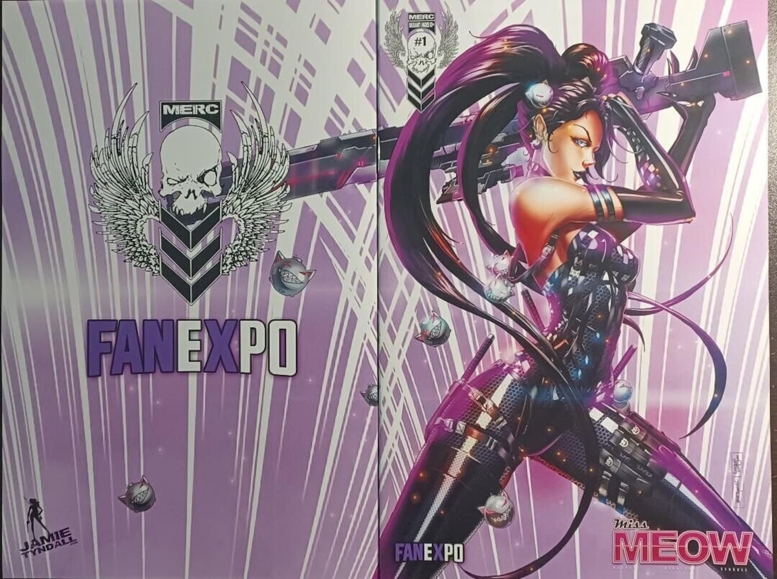 2022 Fan Expo Merc Publishing Miss Meow #1 Jamie Tyndall Limited 100 - Etsy