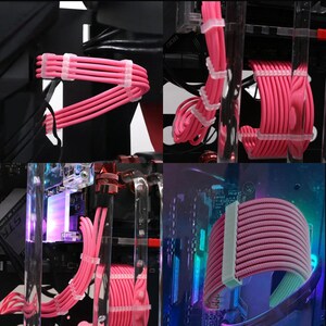 PSU Computer Pc Sleeve Extensions Cables Kit Extension Combo ...