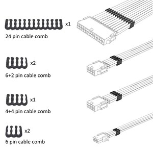 PSU Computer Pc Sleeve Extensions Cables Kit Extension Combo ...