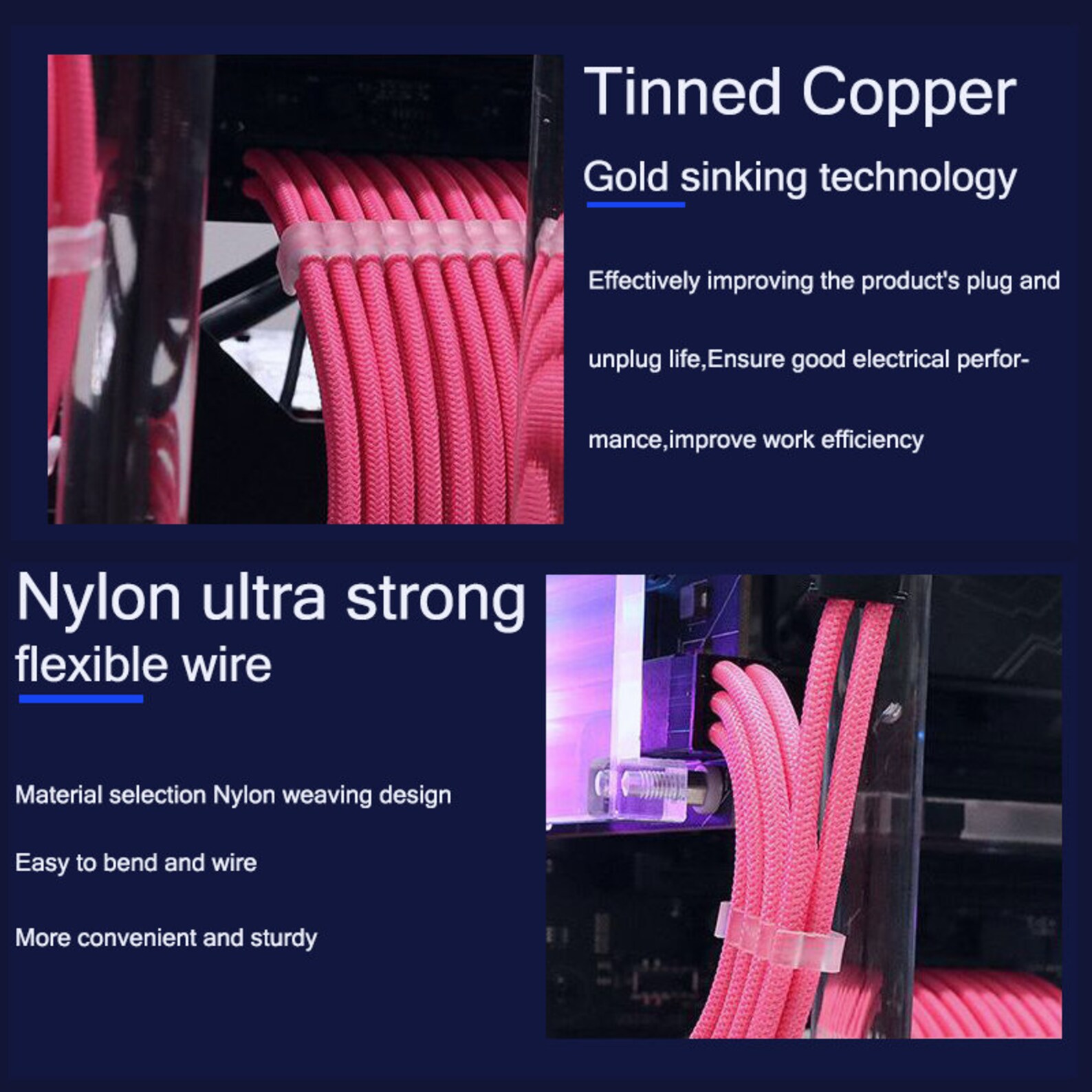 PSU Computer Pc Sleeve Extensions Cables Kit Extension Combo ...