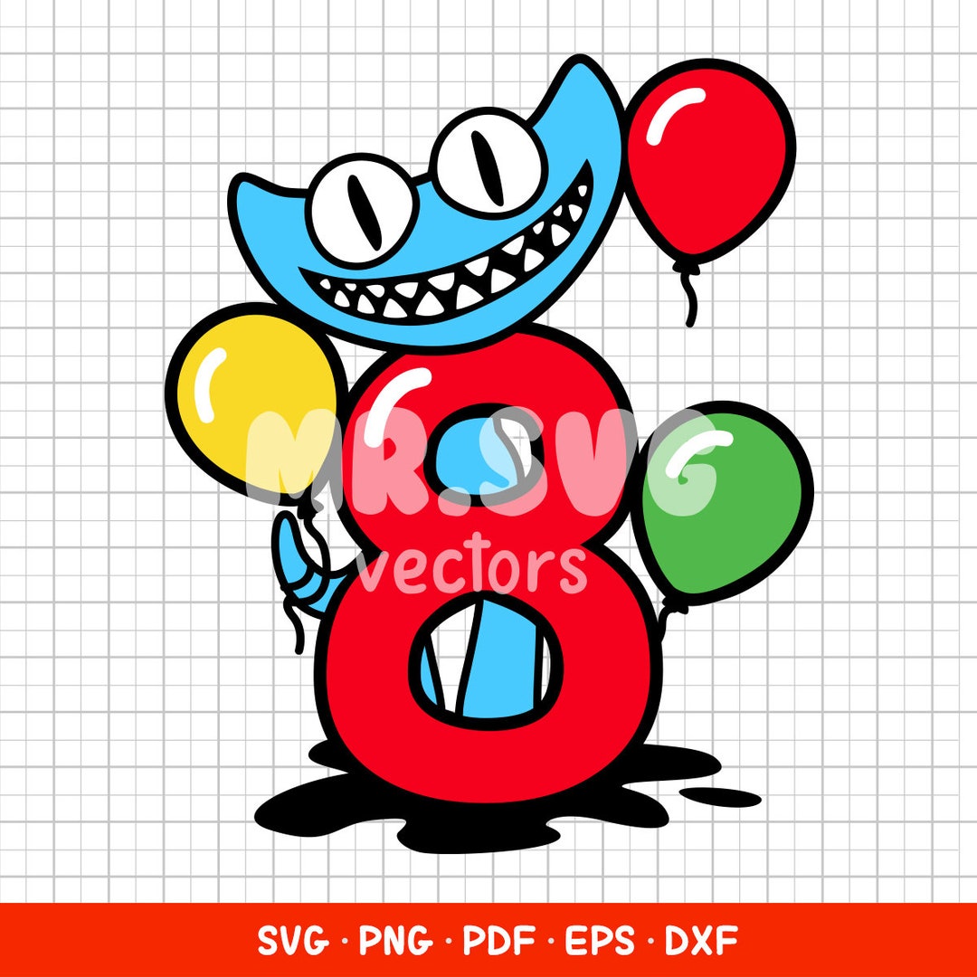 Cyan SVG, Cyan 8th Birthday, Cyan Png, Cyan Dxf, Cutting File, Cyan Cut ...