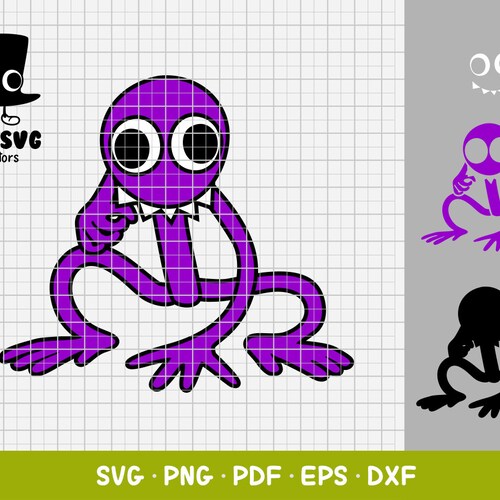 Blue Rainbow Friends-svg-png-jpeg Files - Etsy