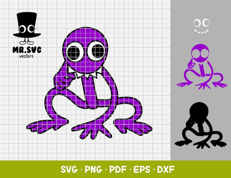 Rainbow Friends SVG, Purple SVG, Rainbow Friends Png, Cutting File ...