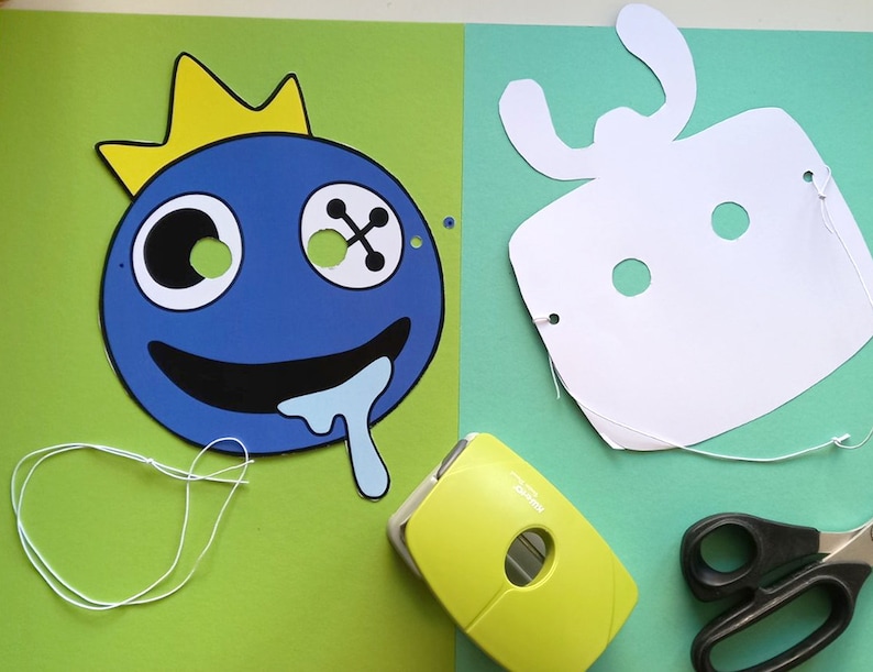 Halloween Masks, Rainbow Friends Masks, Coloring Pages, Home Print, Pdf ...