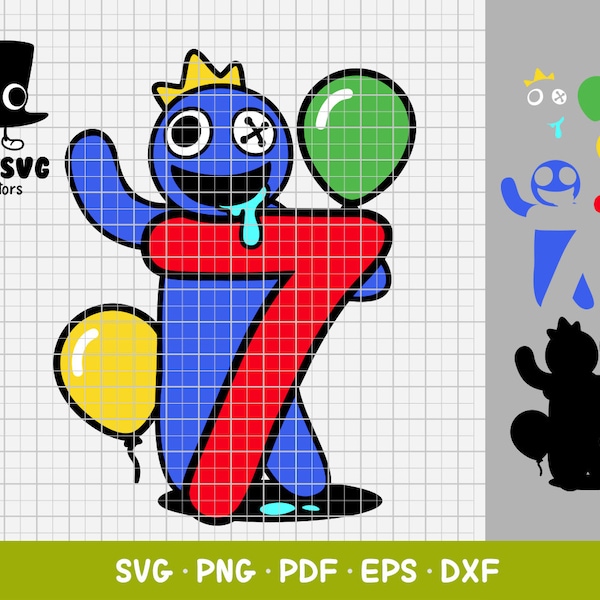 Roblox 7th Birthday Svg - Etsy