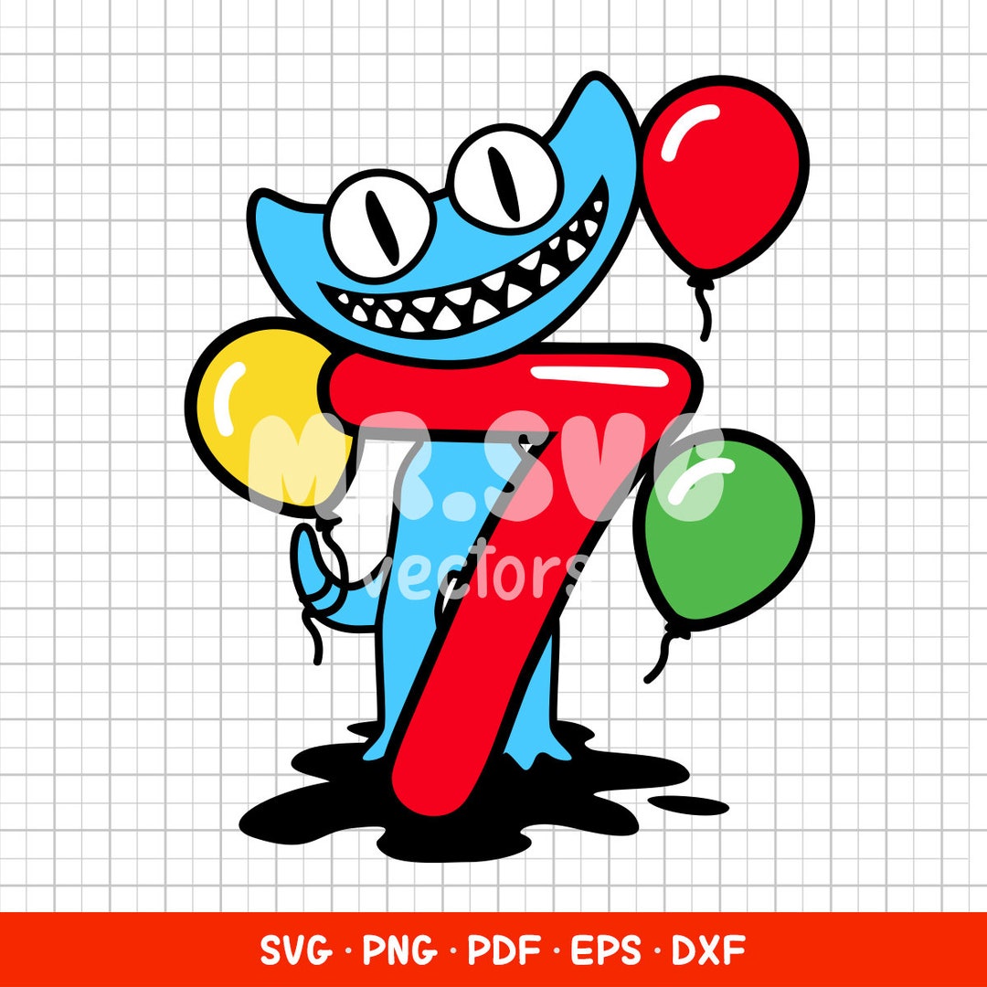 Cyan SVG, Cyan 7th Birthday, Cyan Png, Cyan Dxf, Cutting File, Cyan Cut ...
