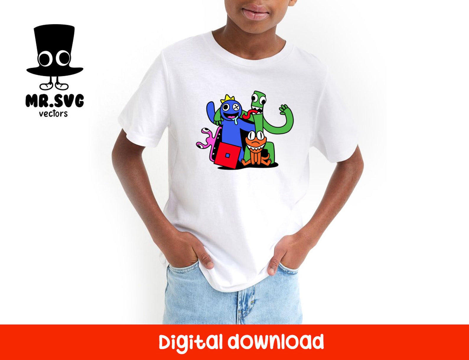 Rainbow Friends SVG, Rainbow Friends PNG, Sublimation, Transfer, Cricut ...