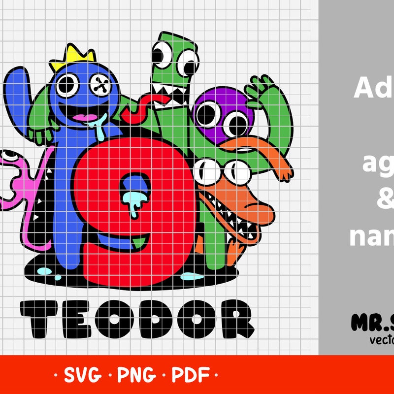 Rainbow Friends Logo - Etsy