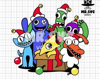 Rainbow Friends SVG, Rainbow Friends PNG, Blue Svg, Blue Png, Cutting ...