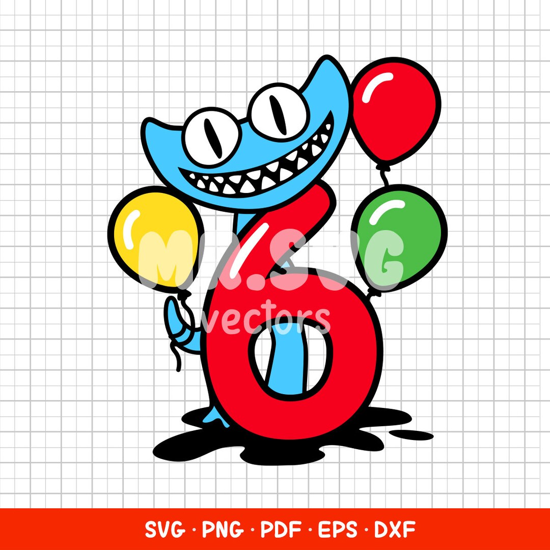 Cyan SVG, Cyan 6th Birthday, Cyan Png, Cyan Dxf, Cutting File, Cyan Cut ...