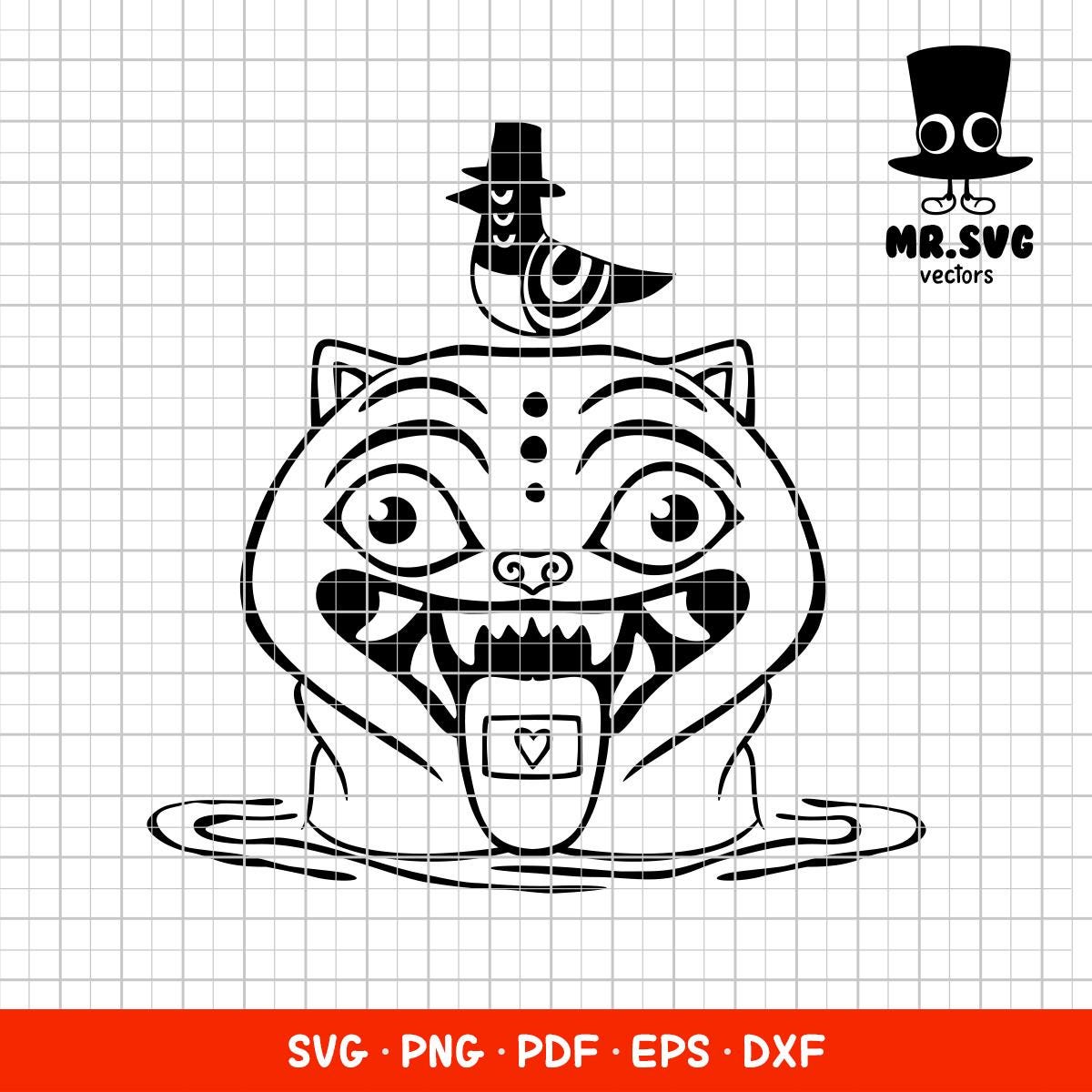 Blue Cat Tiger Demon SVG, Cricut Digital Cut File, Cut File, Cricut ...
