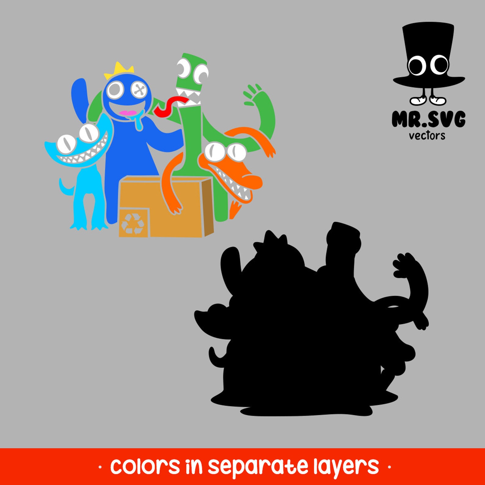 Rainbow Friends SVG, Rainbow Friends 2 PNG, Sublimation, Transfer ...