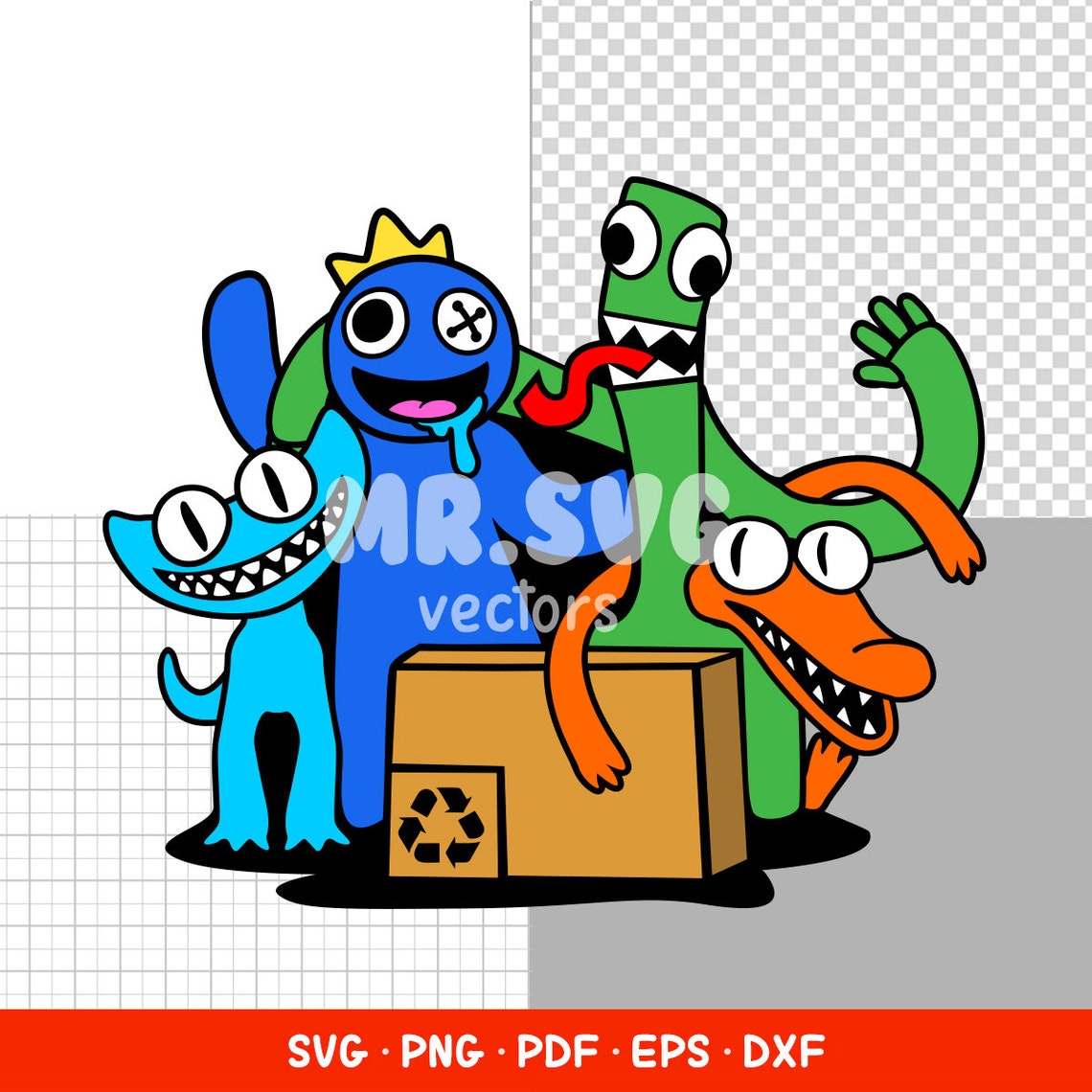 Rainbow Friends SVG, Rainbow Friends 2 PNG, Sublimation, Transfer ...
