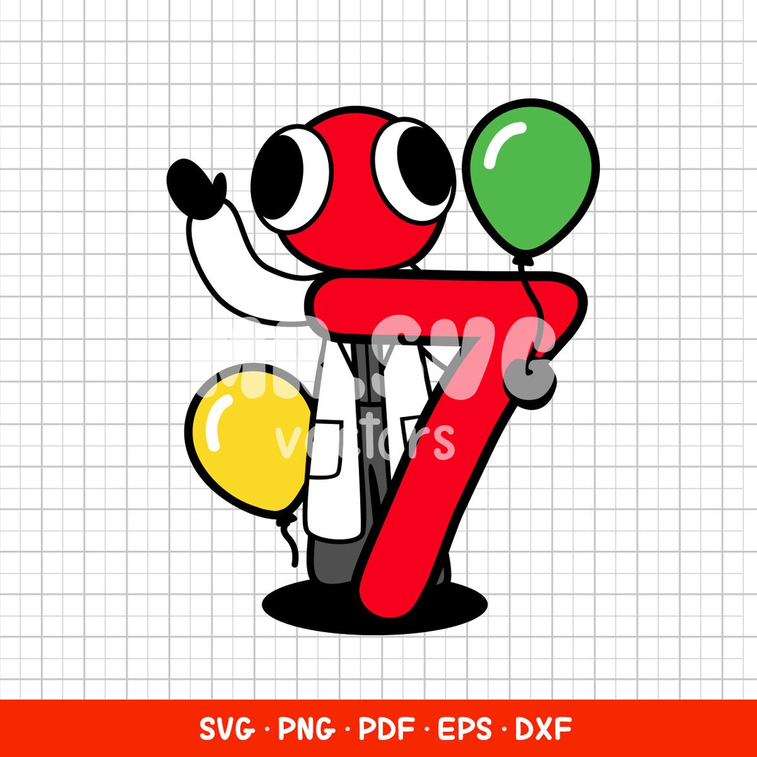 Red SVG, Red SVG 7th Birthday, Cutting File, Cut File, Cricut, Plotter ...