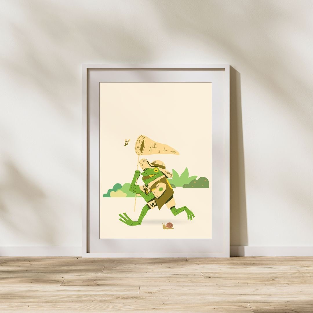 Frog Scout Boy Scout Poster Fun Animal Wall Art Boys Room Prints - Etsy