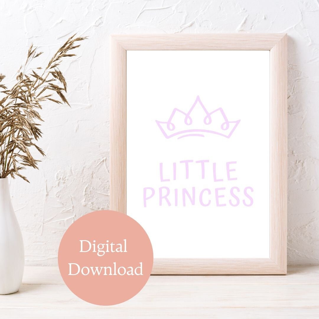 Little Princess Print for Girls Printable Quote Digital Download - Etsy