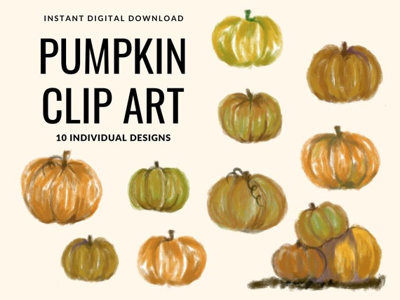 Pumpkin Clip Art Bundle Digital Download PNG - Etsy