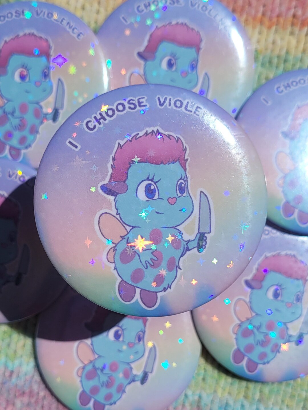Bibble 'I Choose Violence' Barbie: Fairytopia Button Badge - Etsy Australia