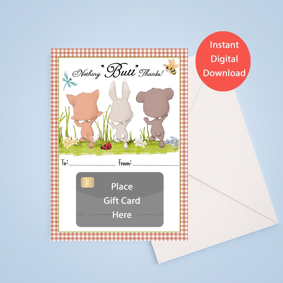 Printable Thank You Gift Card Holder, Teacher Appreciation Gift, Friend ...