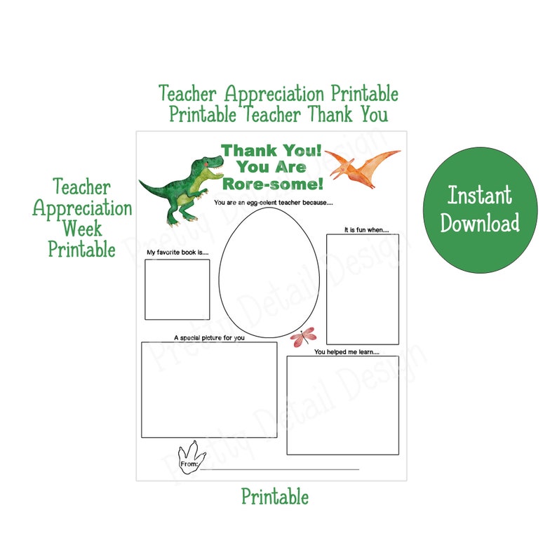 Teacher Appreciation Week Printable, Teacher Survey, Teacher Printable ...