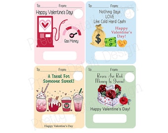 Valentine's Day Money Card PDF, Gift Card, Money Card Template, Gift ...
