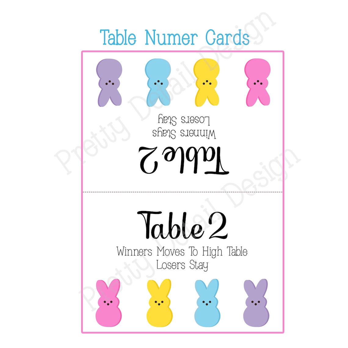 Easter Bunco BUNDLE Bunco Scorecards Tally Sheets Table - Etsy