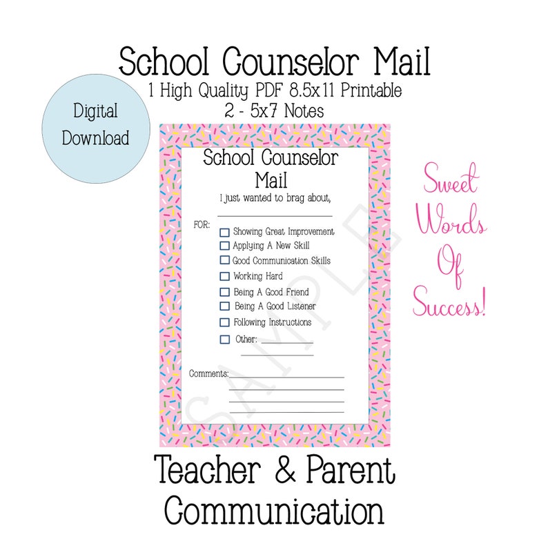 Printable Social Worker Mail, Social Worker Gift, School Social Worker ...