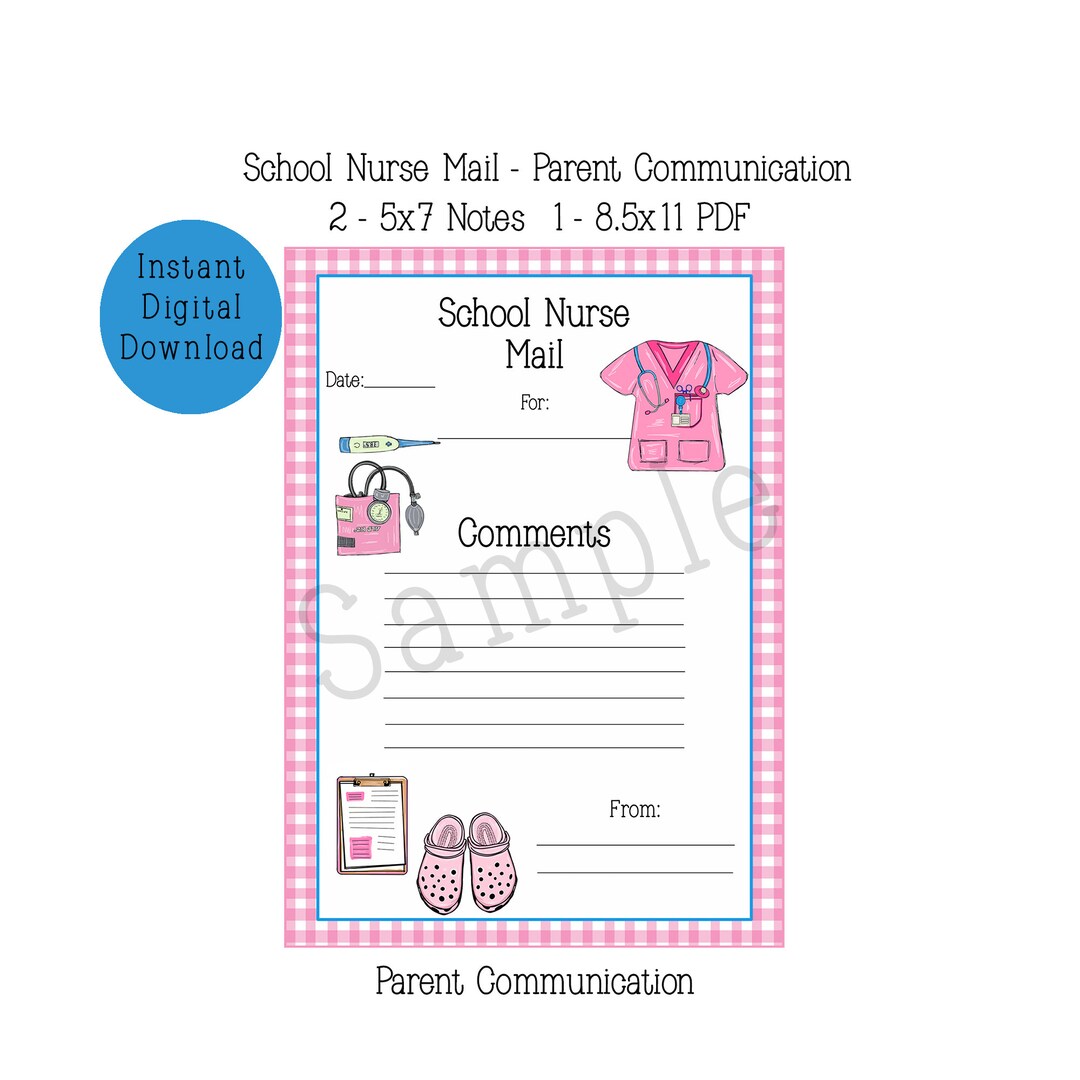 School Nurse Mail - School Communication, Parent School Note, Instant ...