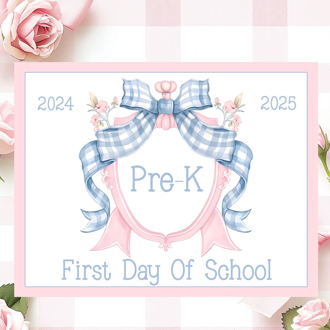 First Day of School Sign, Printable Instant Download, 1st Day Of ...