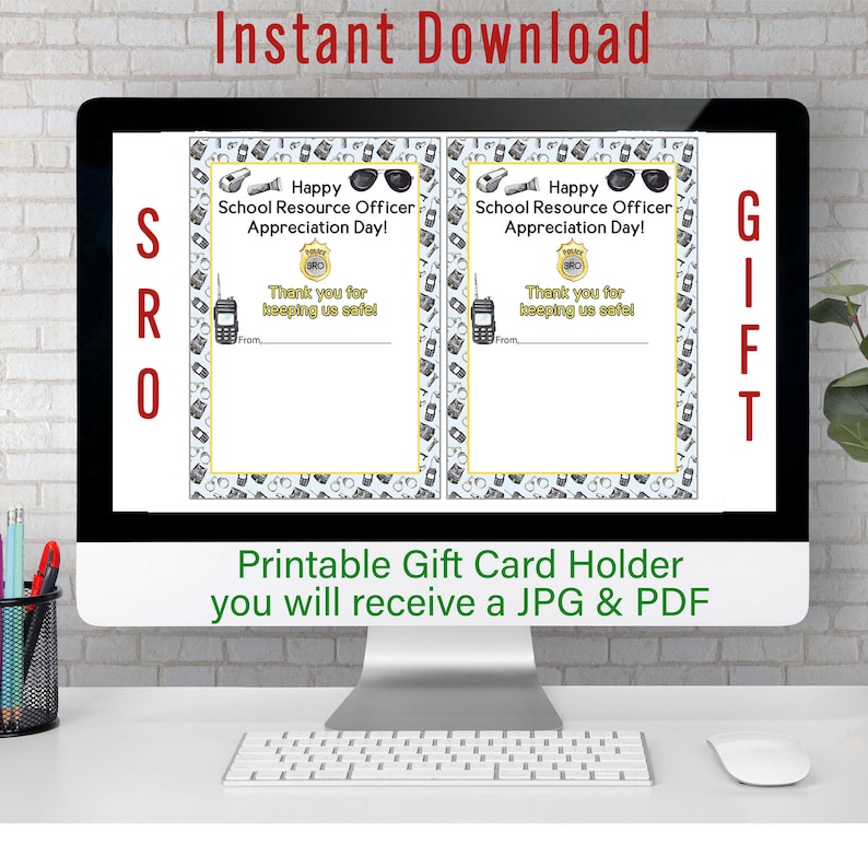 Officer Appreciation Card, Resource Officer Card, School Resource ...